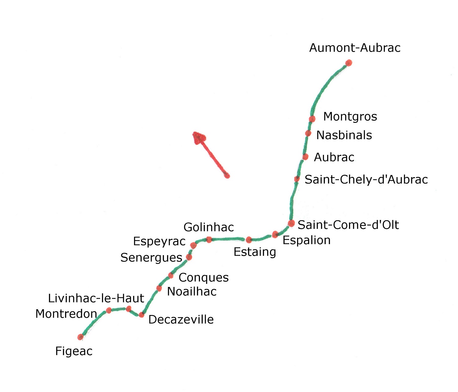 Stage 2: Aumont-Aubrac to Figeac